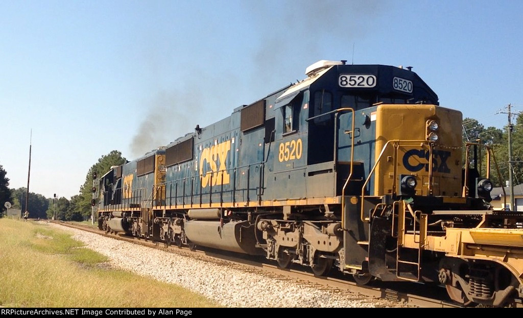 CSX SD50-2's 8576 and 8520